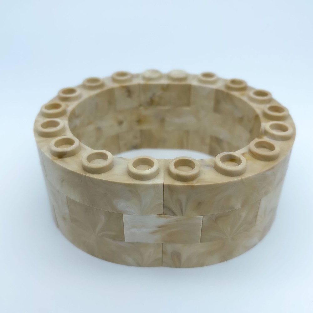 Big Almena Oval Roof Δ NG CASTILLOS Model ♥ JUGUETE Plastic Blocks