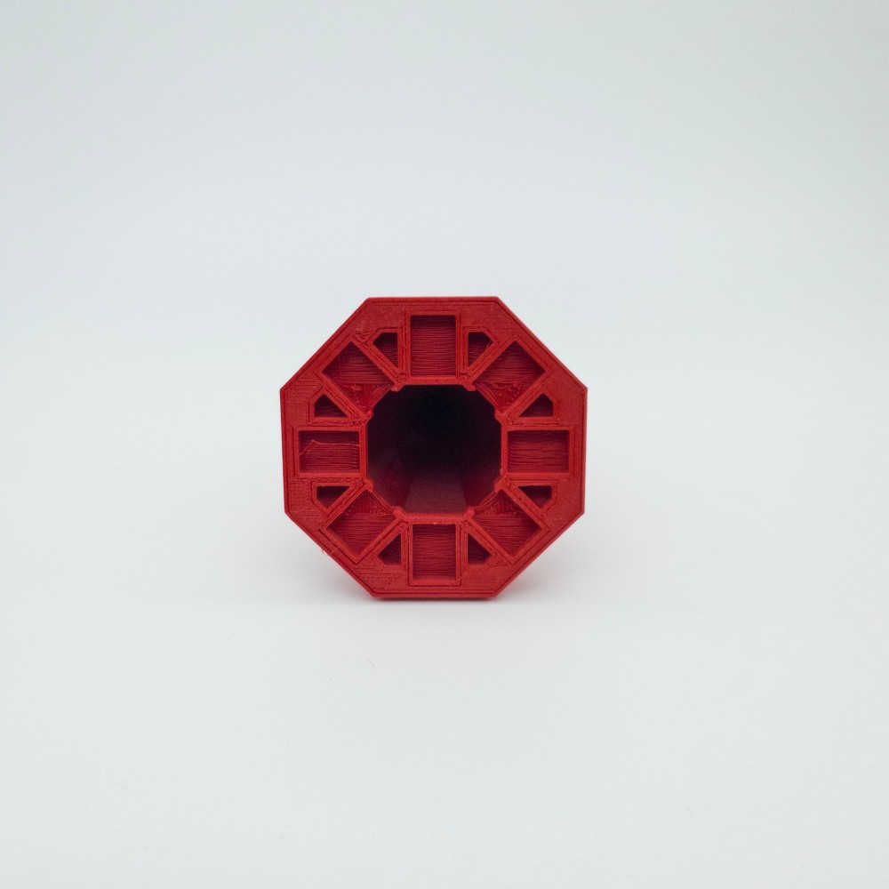 Elongated mixed octagonal roofs