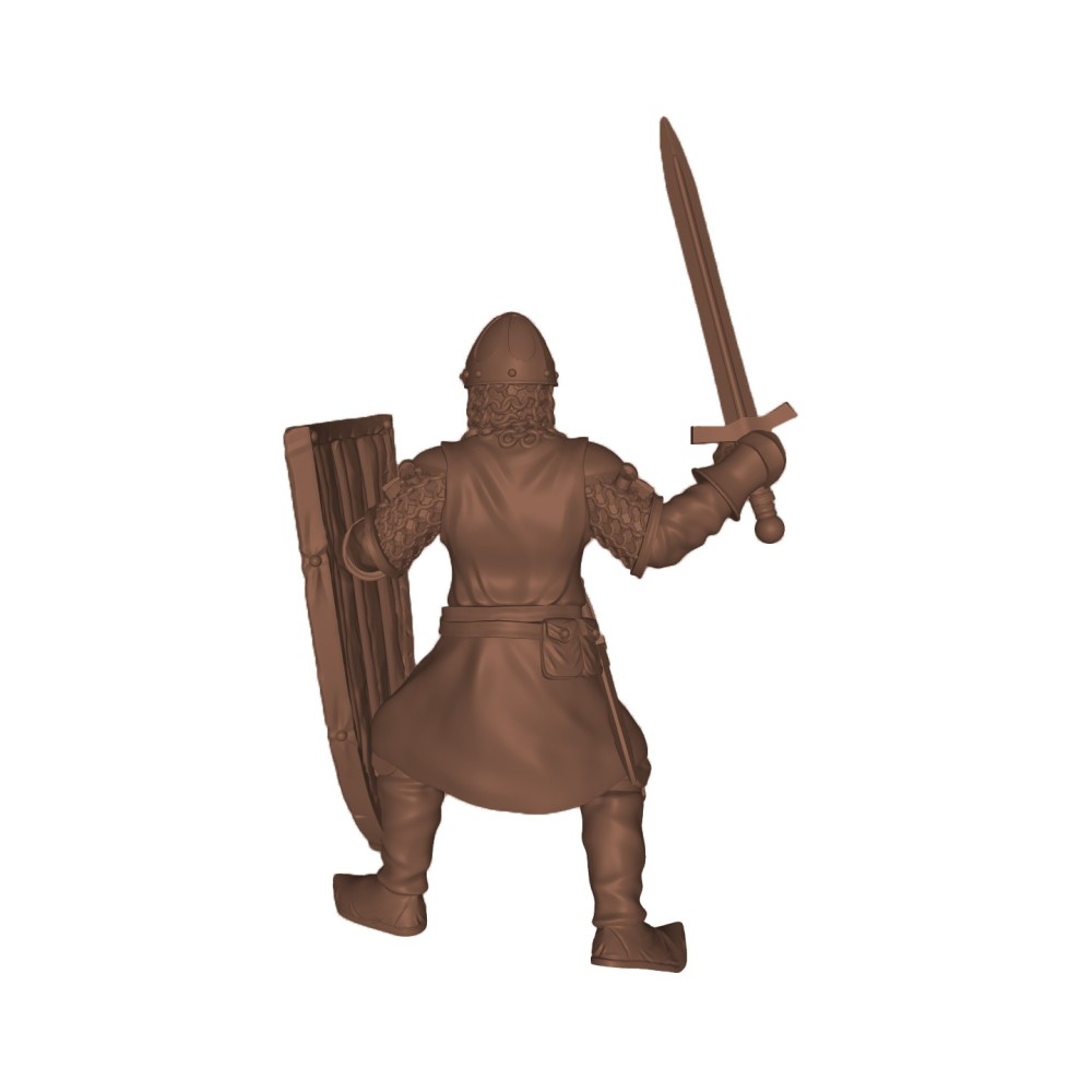 Soldier with sword and medieval shield of NG Castles